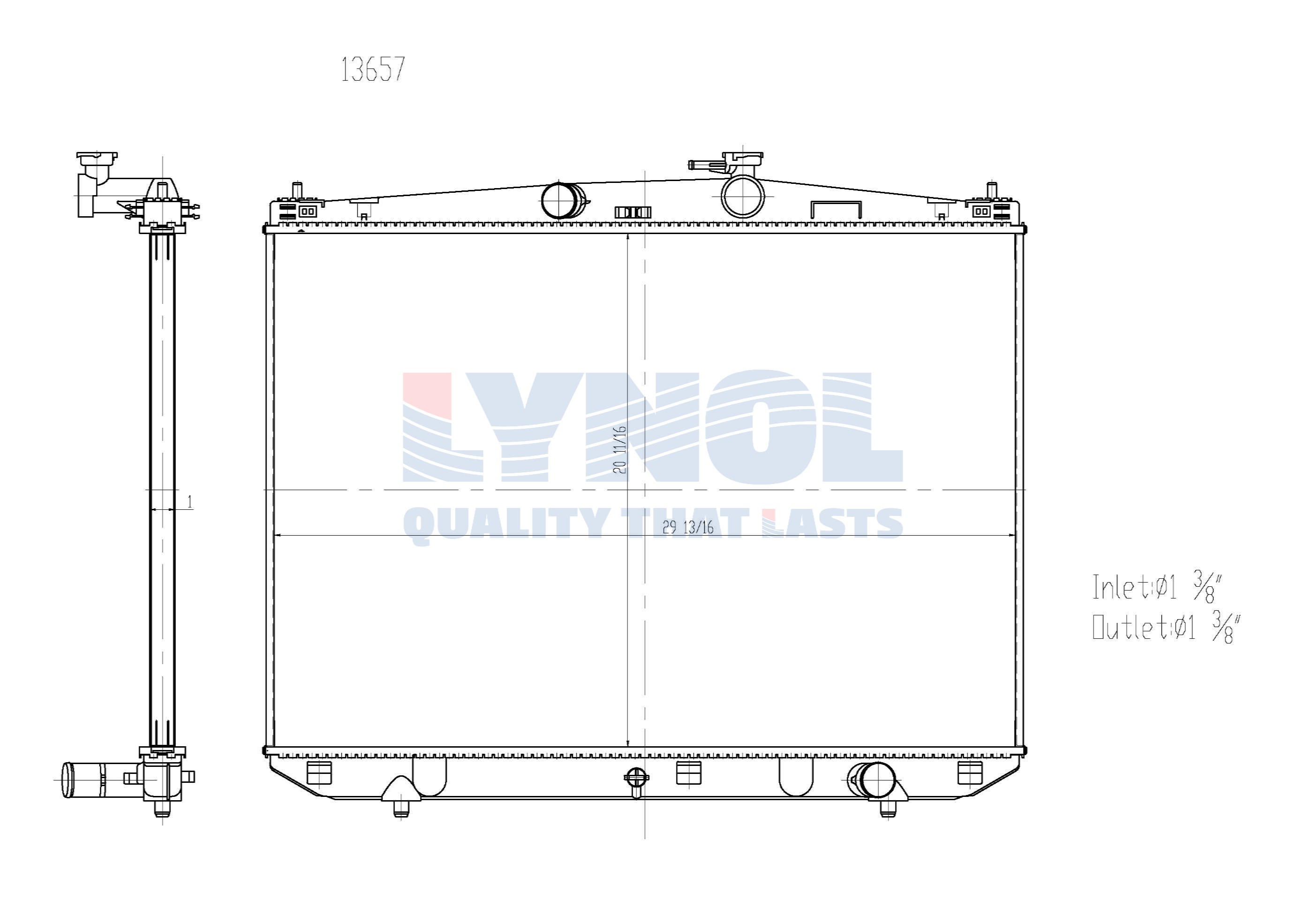 Lynol Truck Parts > Automotive Radiator > 13657 - Auto Radiator